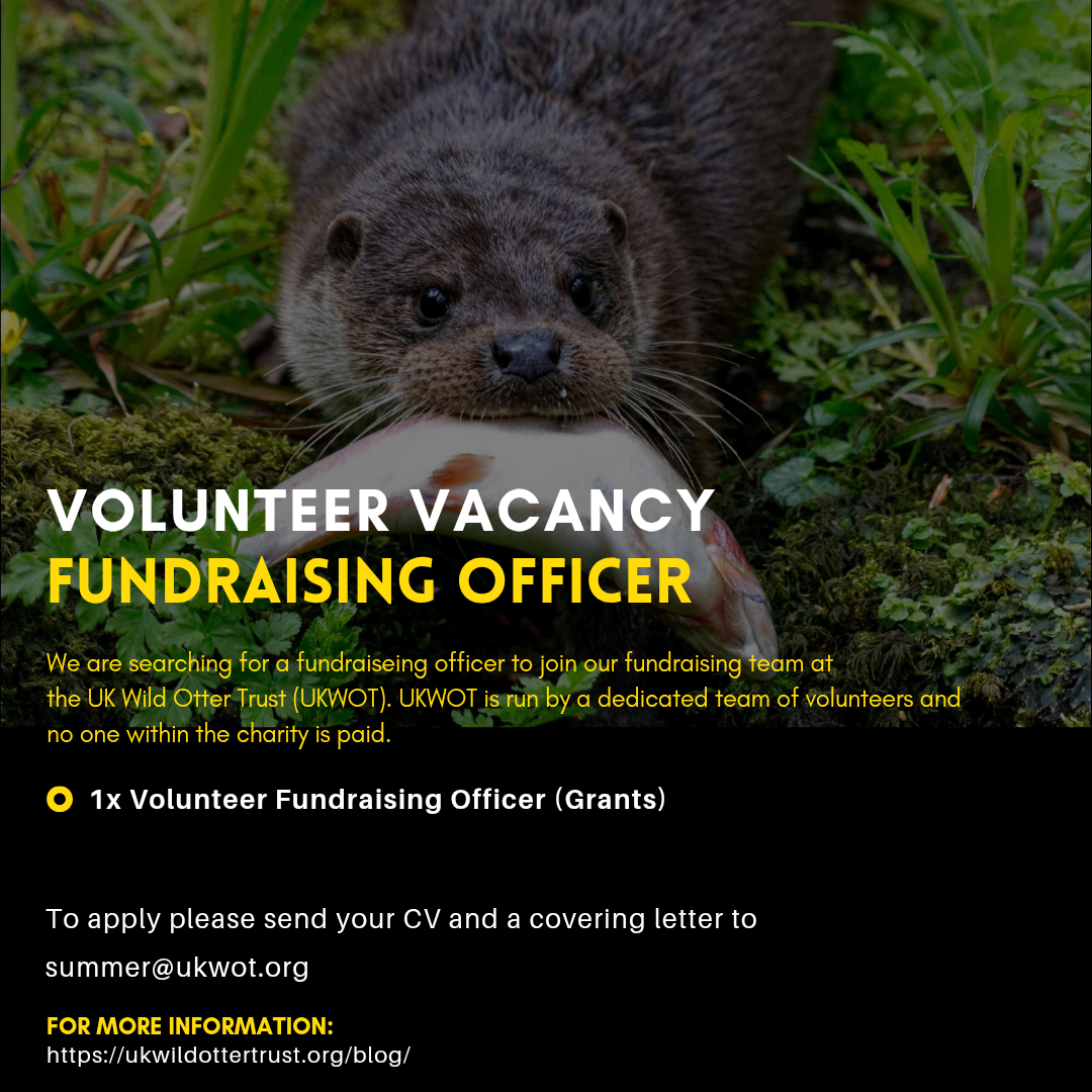 Fundraising Officer (Grants) Volunteer Vacancy - UK Wild Otter Trust